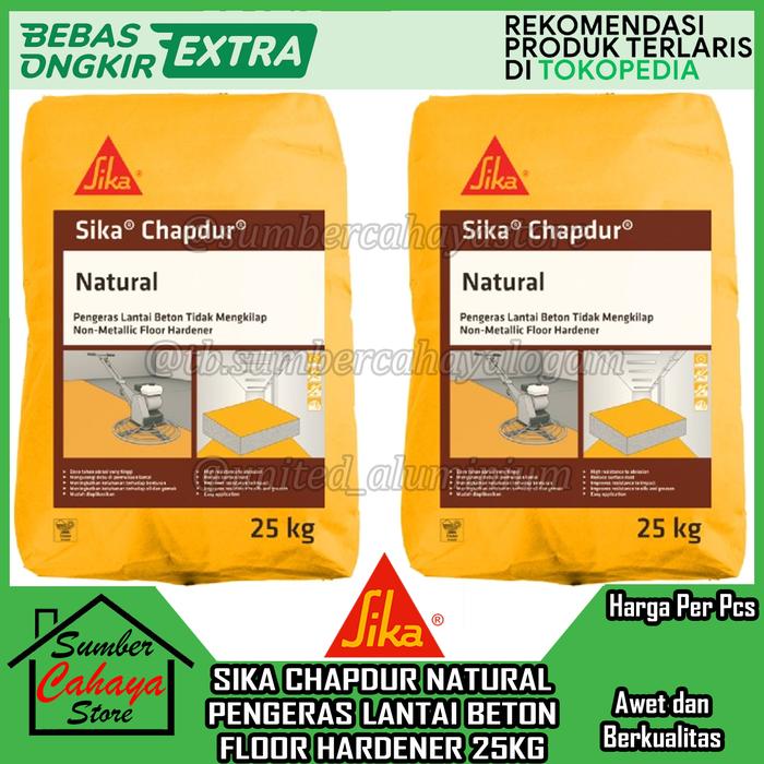 Promo SIKA CHAPDUR NATURAL FLOOR HARDENER 25KG SAK Pengeras Lantai Beton zak - Kota Palembang ...