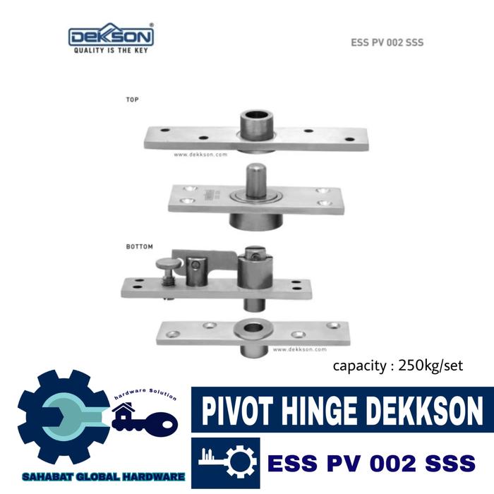 Jual Pivot Hinge dekkson 250kg || Engsel Pivot Dekkson set - Kota ...