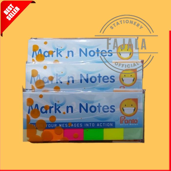 Jual Sticky post it pronto mark n notes / Pembatas Buku Original ...