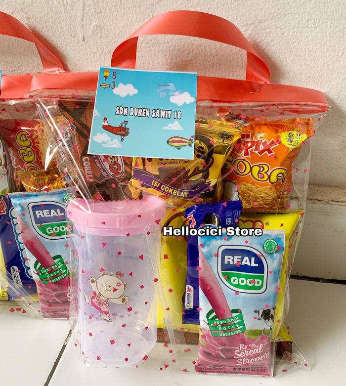 Jual PARCEL BINGKISAN SNACK + GELAS MINUM KEMASAN ULTAH - Jakarta Timur ...