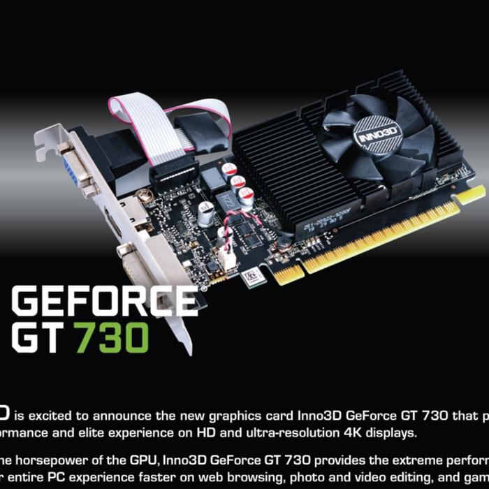 Jual VGA CARD INNO 3D NVIDIA GT730 DDR3 2GB 64BIT - Jakarta Pusat ...