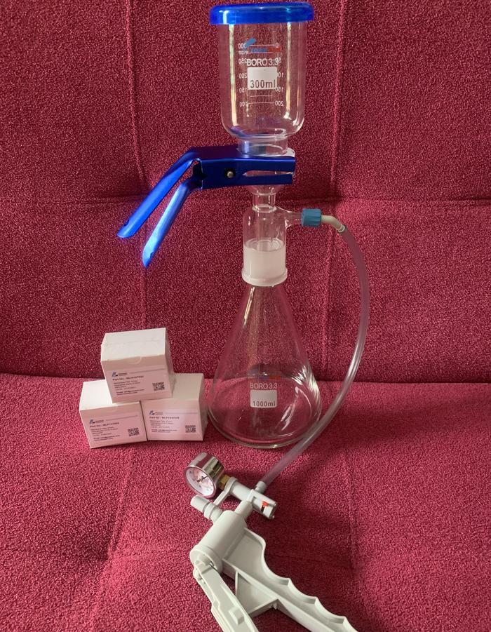 Jual 3 Set Vacuum Filtration, Handheld Vacuum Pump and Membrane Filter ...