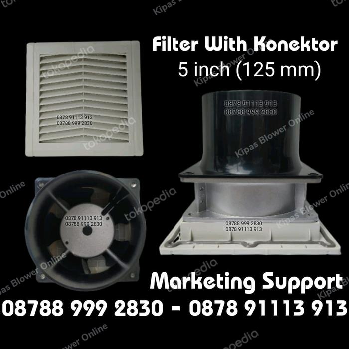 Jual Filter with exhaust 5 inch exhaust fresh air 5 inch cooling fan 5 ...