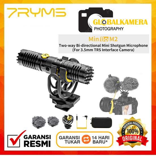 Jual 7RYMS MinBo M2 Two-way Bi-directional Mini Shotgun Microphone ...
