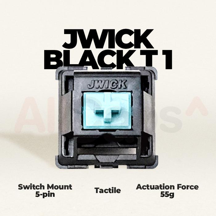 Jual JWK / JWICK Black T1 Tactile Switch 67g PCB Mount - Jakarta Utara ...