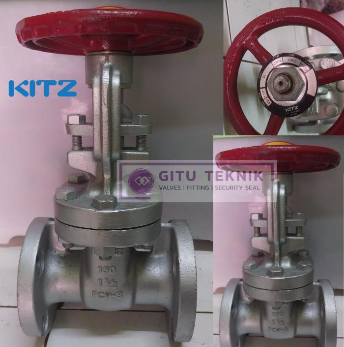 Jual GATE VALVE 1 1/2" INCHI ANSI 150 KITZ DUCTILE IRON FIG.150 SMBO ...