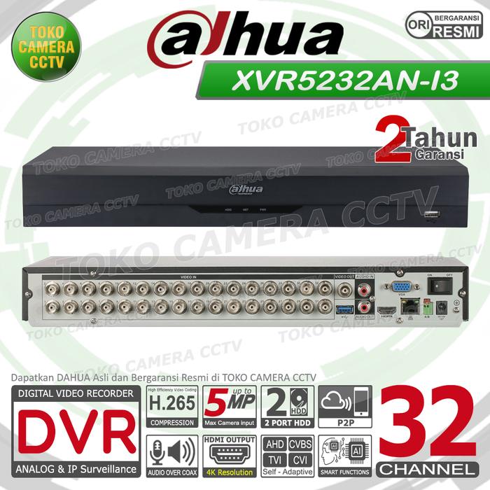 Jual RECORDER CCTV DVR 32CH DAHUA XVR5232AN-I3 32 CHANNEL 2 HDD 5MP - Jakarta Barat - TOKO ...