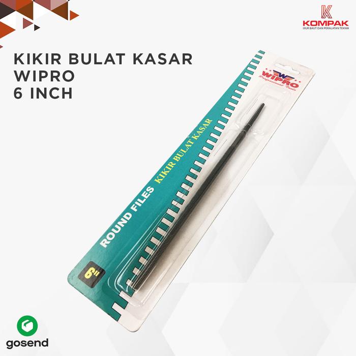 Jual WIPRO Kikir Bulat 6 Inch WIPRO Kasar Round Files Bastard Cut ...