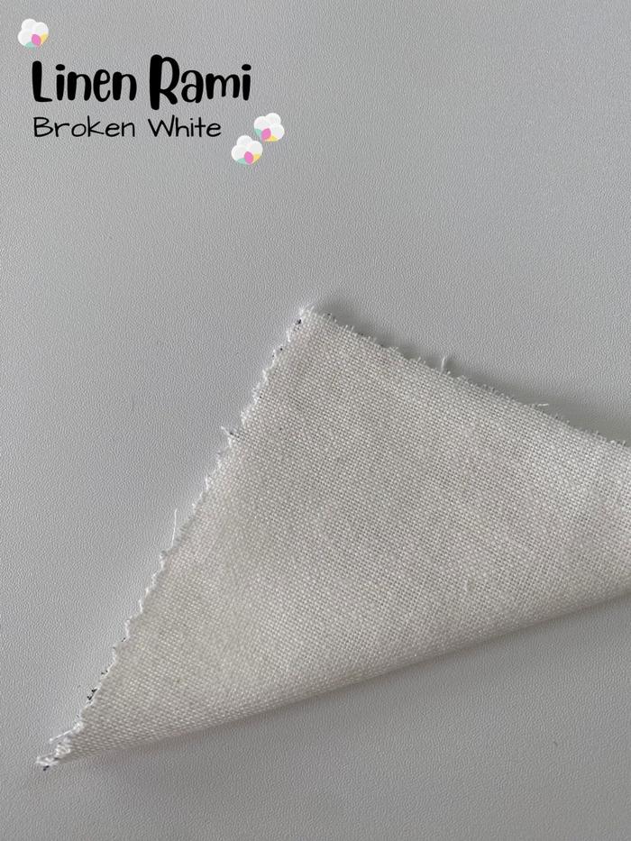 Jual 1 Meter Kain Linen Rami Bahan Katun Linen - BROKEN WHITE - Jakarta ...