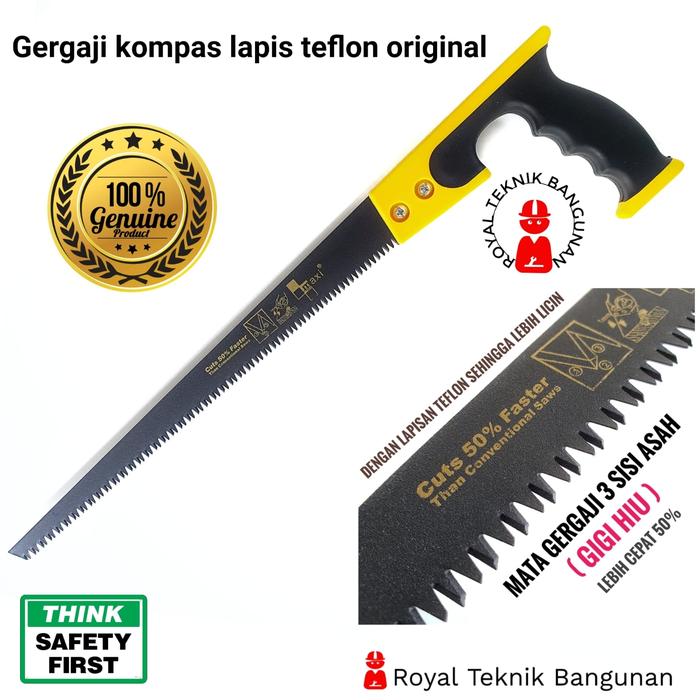 Jual Gergaji Kayu Runcing Lancip 14 inch Kompas / Handsaw Teflon Compass - Jakarta Barat - Royal ...