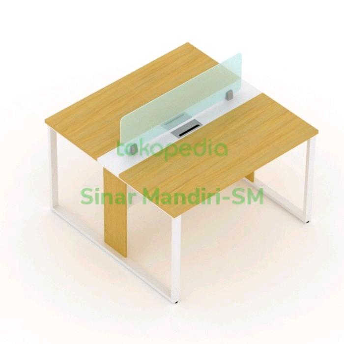 Jual Meja kantor - Uno New Modern Series - UOD 7011- Maple white,120cm ...