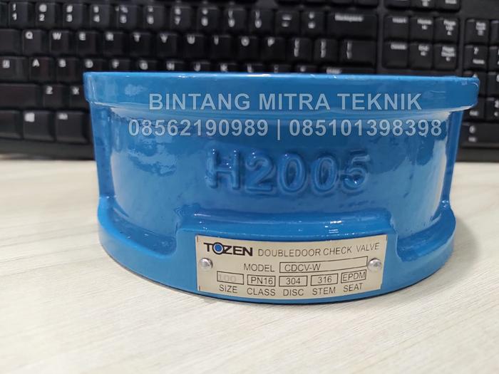 Jual WAFER CHECK VALVE TOZEN / DOUBLEDOOR CHECK VALVE TOZEN DN100 4 ...