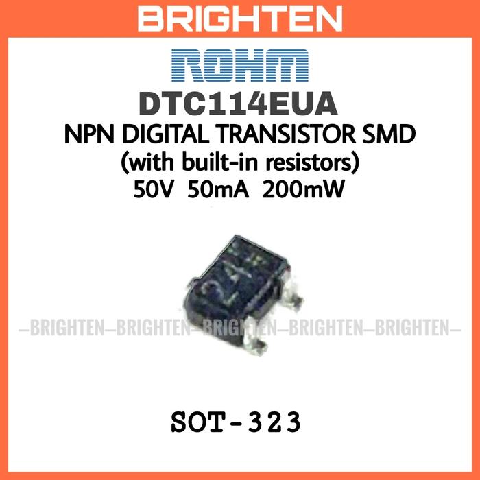 Jual ROHM DTC114EUA NPN Digital Transistor with built-in Resistors SMD - Kota Bandung - BRIGHTEN ...