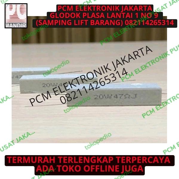 Jual gr resistor r20w r 20w 20watt 20 watt 47r 47ohm 47 ohm 20w47rj 47rj rj - Jakarta Barat ...