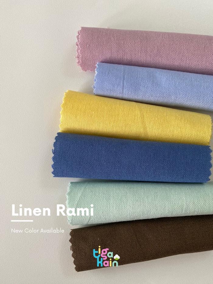 Jual 1 Meter Kain Linen Rami Bahan Katun Linen - WARNA LAIN - Jakarta ...