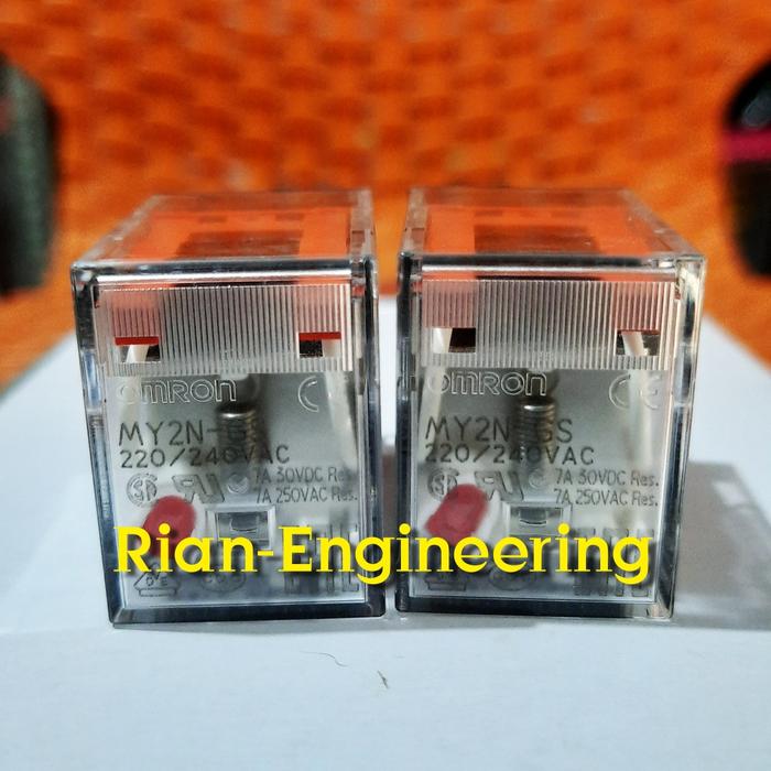 Jual Asli Original Relay Omron MY2N-GS MY2NGS 7A 220VAC 220/240VAC 8 kaki - Kota Bekasi ...