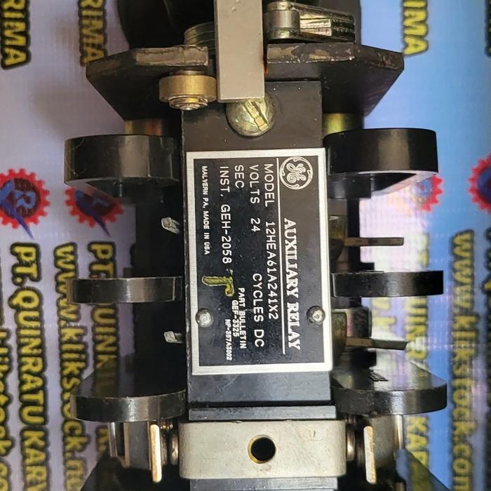 Jual Ge Auxiliary relay 12 HEA61A241X2 24VDC...ROTARY LOCKOUT SWICH ...