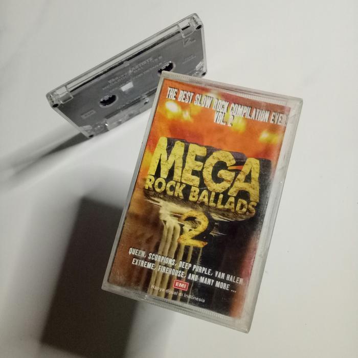 Jual Kaset Mega Rock Ballads 2 Queen Scorpions Van Halen Deep Purple