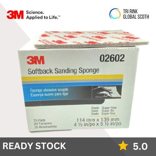 Jual 3M Softback Sanding Sponge 02602, superfine 20 Pds, 4 1/2in x 5 1 ...