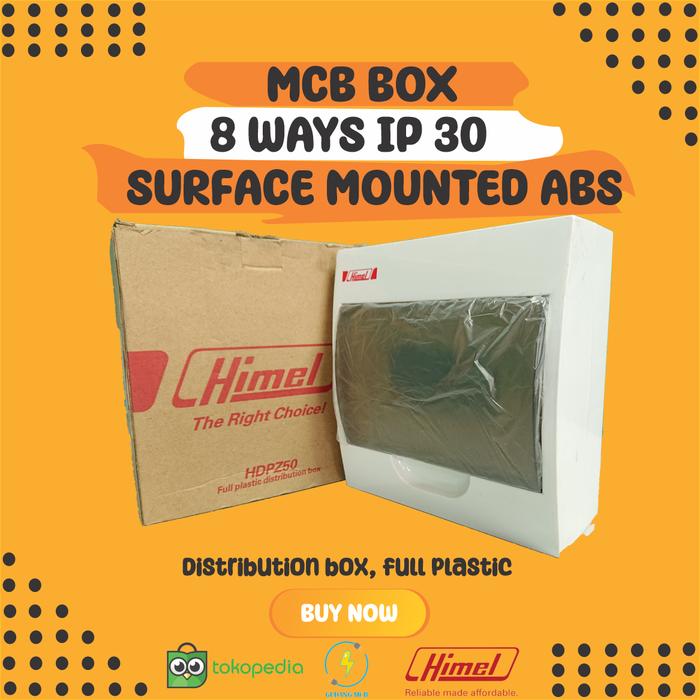 Jual MCB BOX HIMEL 12 WAYS/GANG IP30 OUTBOW/SURFACE MOUNTED - OUTBOW ...
