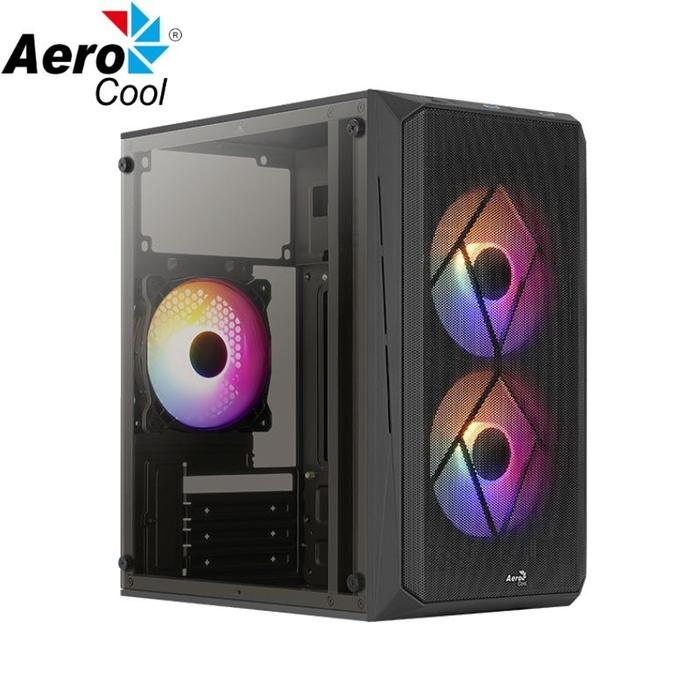 Jual AEROCOOL CS-107 A-BK-V2 - MINI TOWER CASE Acrylic Side Panel ...