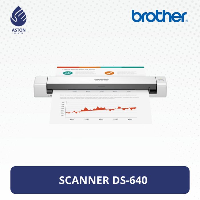 Jual BROTHER DS-640 Compact Mobile Document Scanner Portable ID Scan ...