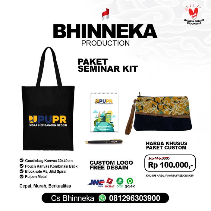 Jual Paket Seminar KIT Custom - Goodiebag, Blocknote, Pulpen, Pouch ...