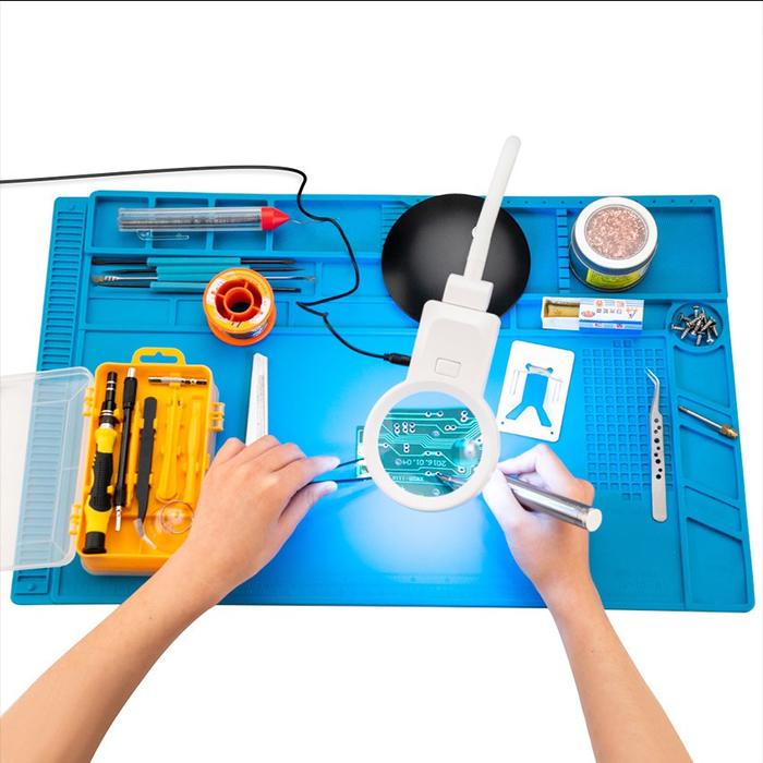 Jual Alas meja servis hp silicone repair mat alas insulasi tahan panas ...