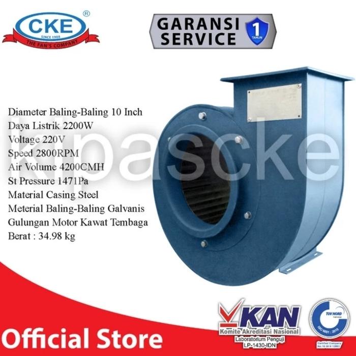 Jual Centrifugal Blower Steel 2.2Kw 2800Rpm 220 Volt Fan Blower 10 ...