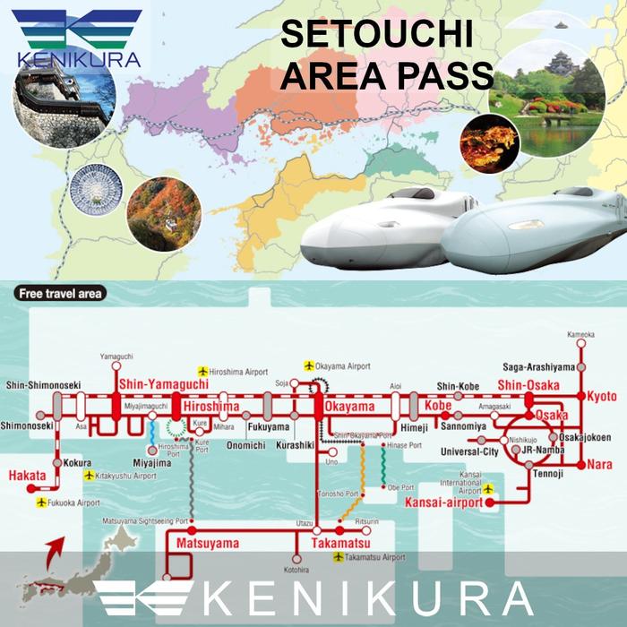Promo JR Pass 7 days Setouchi Area Pass tiket japan Adult Cicil 0% 3x ...