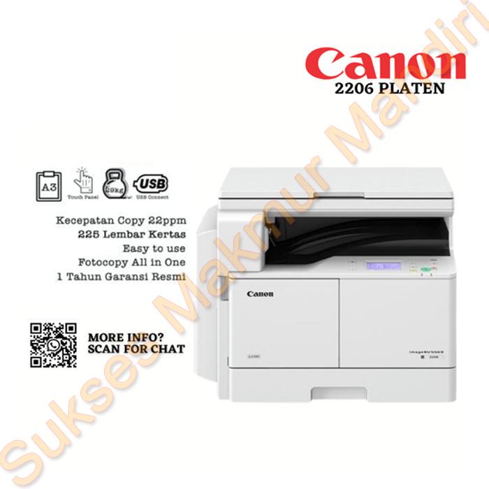 Jual Mesin Fotocopy Canon IR 2206 Ukuran Kertas A3 PLATEN Garansi Resmi ...