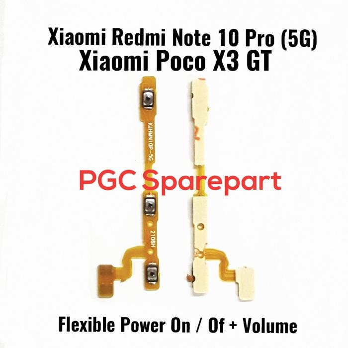 Jual FLEKSIBEL/FLEXIBLE ON OFF VOL XIAOMI REDMI NOTE 10 PRO 5G - POCO X3 GT - Jakarta Pusat ...