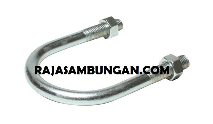 Jual U Bolt 6 mm x 1/2 inch UBolt Clamp Penjepit Pipa Besi Klem U ...