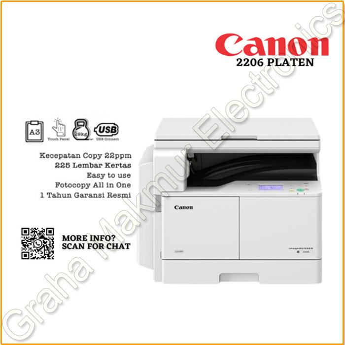 Jual Mesin Fotocopy Canon IR 2206 Ukuran Kertas A3 PLATEN Garansi Resmi - Jakarta Barat - Graha ...