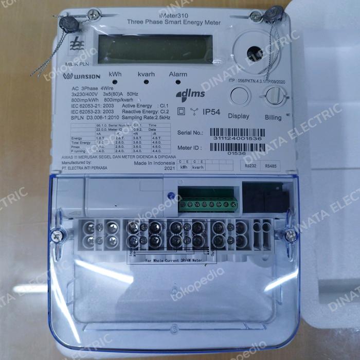 Jual Kwh Meter 3phase WASION 5(80)A (max daya 53.000 watt) - Jakarta Pusat - DINATA ELECTRIC ...