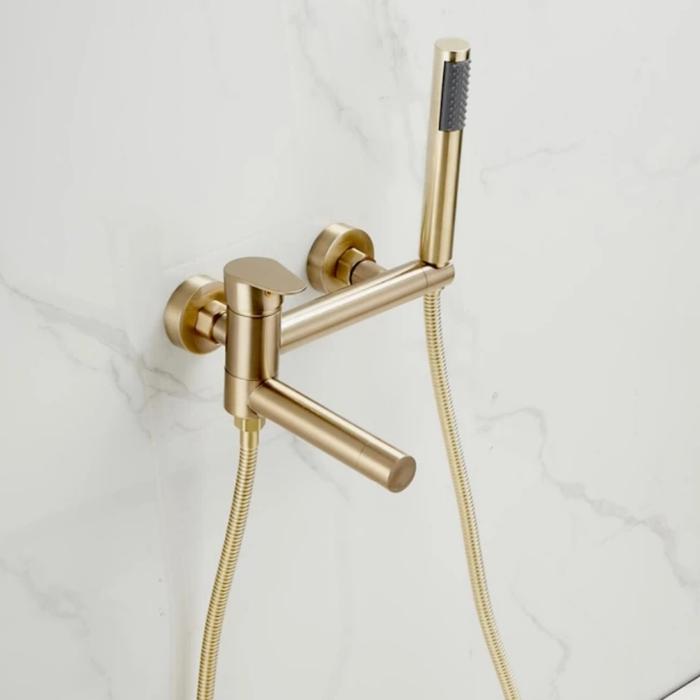 Jual KRAN BATH TUB MIXER HITAM-GOLD / KRAN AIR MIXER KAMAR MANDI HITAM ...