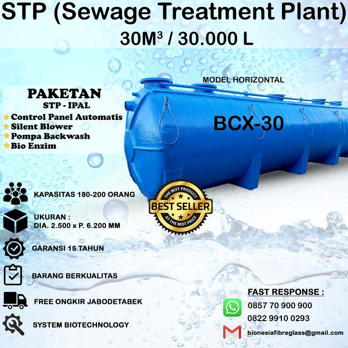 Jual STP BIOTECH 30m3 / IPAL BIOFIL 30M3 / IPAL BIOFILTER 30.000 LITER ...