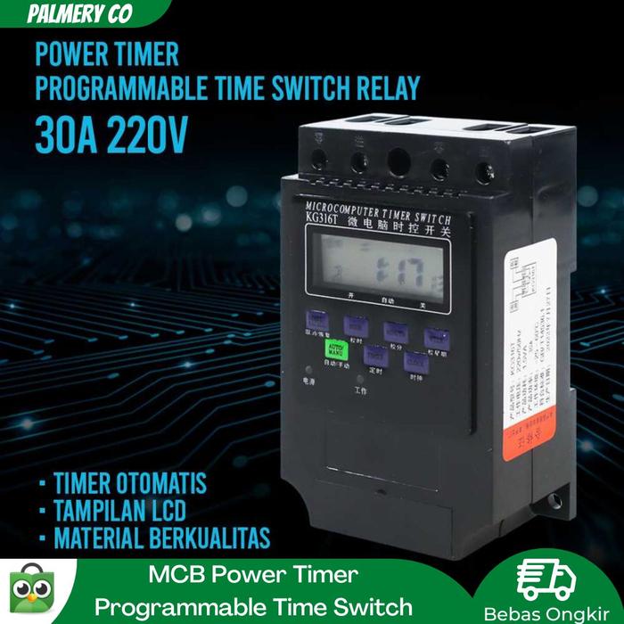 Jual MCB Power Timer Programable Time Switch Timer Otomatis - Jakarta ...