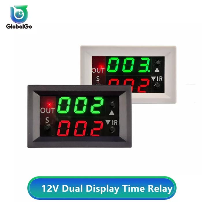 Jual timer relay DC 12v 2401 timer DC digital 4 mode siklus jam menit ...