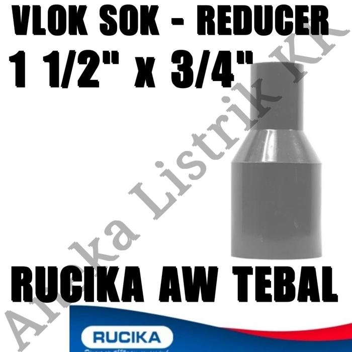 Jual RUCIKA FITTING PIPA AW VLOK SOK 1 1/2 x 3/4 INCH REDUCER 1 1/2" X ...