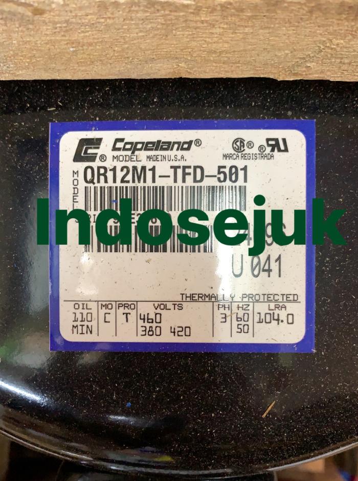 Jual KOMPRESOR COPELAND QR12M1-TFD-501 10PK R22 / COMPRESSOR AC QR12 - Jakarta Barat - INDO ...