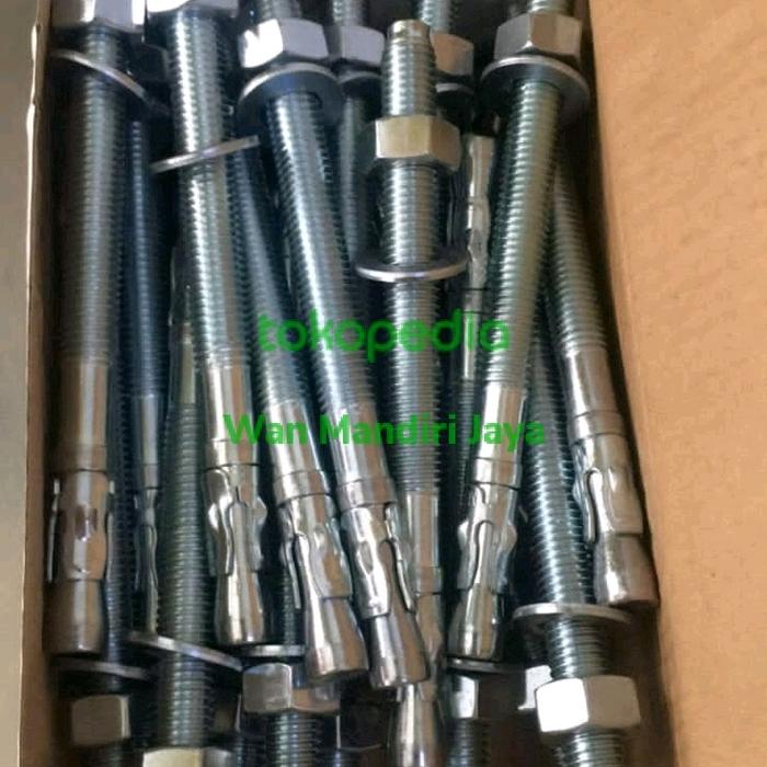 Jual angkur trubolt beton m16 x 160 mm galvanis Putih - Jakarta Pusat ...