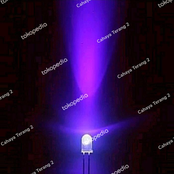 Jual 5mm UV led ultraviolet lampu cahaya ultra violet purple ungu uang ...