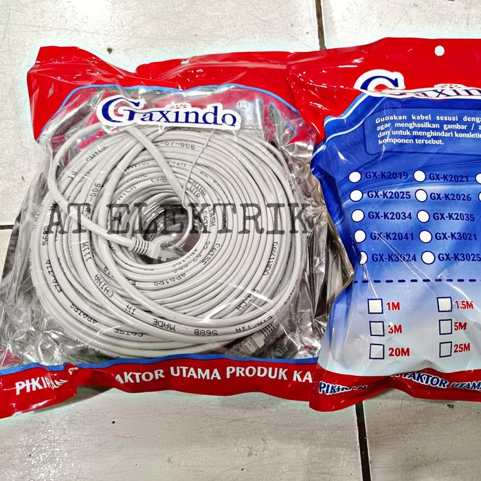Jual KABEL DATA LAN GAXINDO 50 METER RJ 45 SIAP PAKAI / KABEL DATA 50 ...