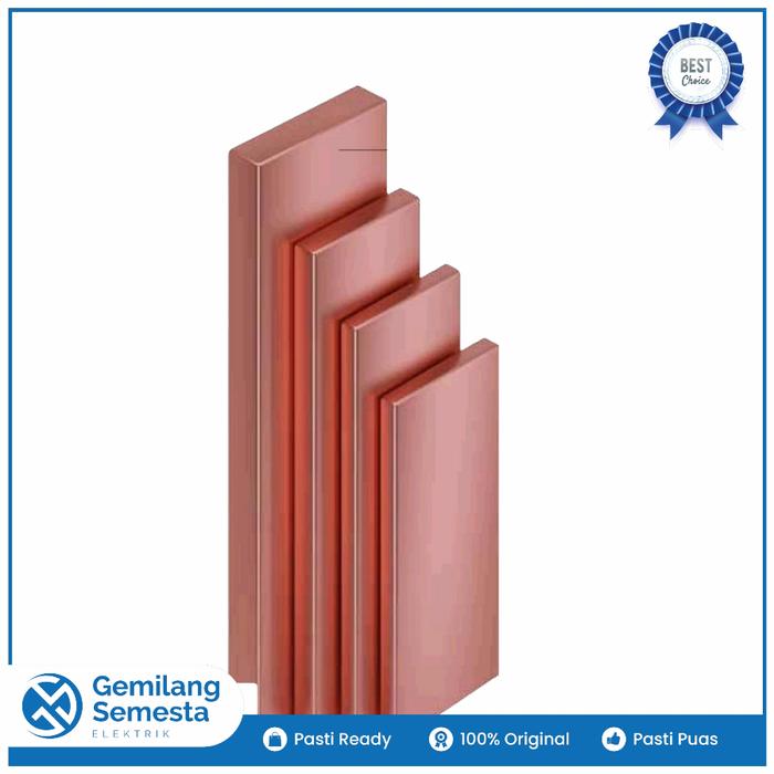 Jual Busbar import Plat tembaga 3x25mm Rail Copper 3x25x4 - Kab. Bogor ...