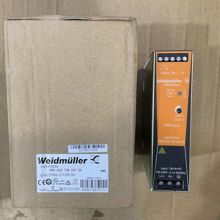 Jual Power Supply Weidmuller 1469470000 Pro Eco 3A 24V - Jakarta Pusat ...