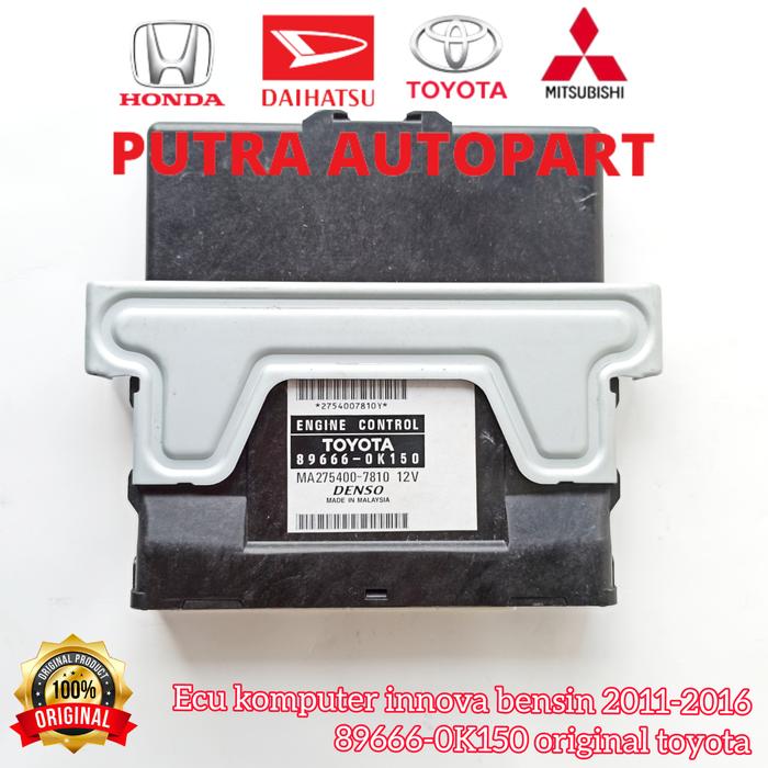 Jual Ecu innova bensin 89666-0K150 2011-2015 original toyota - Jakarta ...