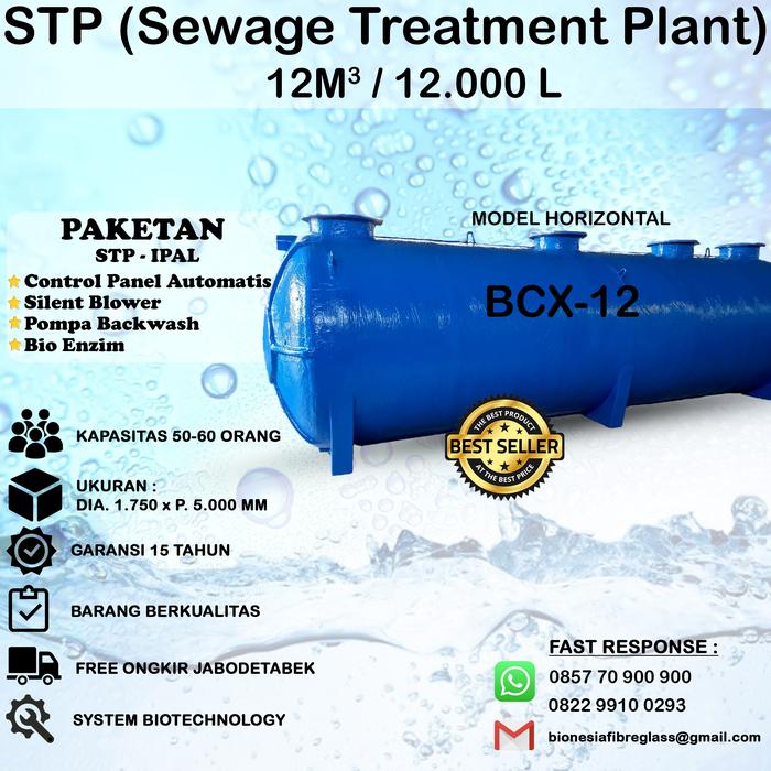 Jual STP BIOTECH 12m3 / IPAL BIOFIL 12M3 / IPAL BIOFILTER 12.000 LITER ...