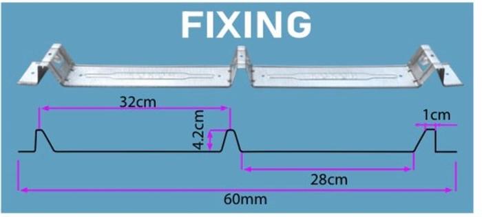 Jual FIXING TRAP SPANDECK SPANDEK KLIP LOCK KLIPLOK 97 CM - Kota ...