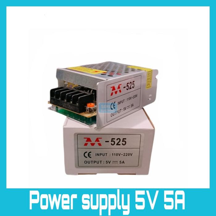Jual Power Supply 5V 5A body kecil Adaptor jaring PSU 5V Switching ...